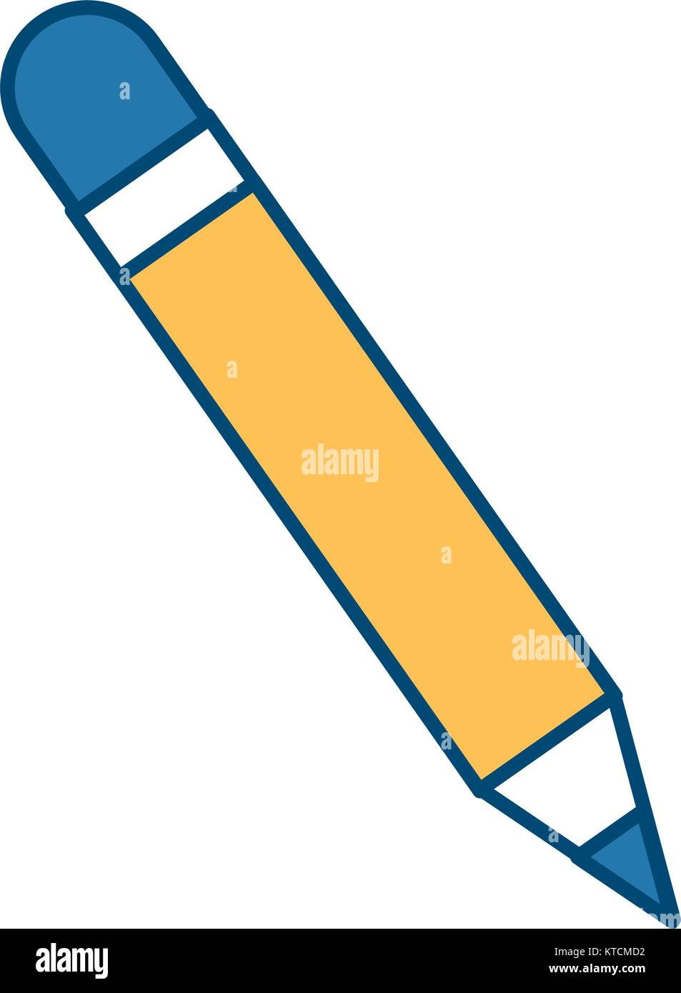 Wooden pencil symbol Stock Vector Image & Art - Alamy