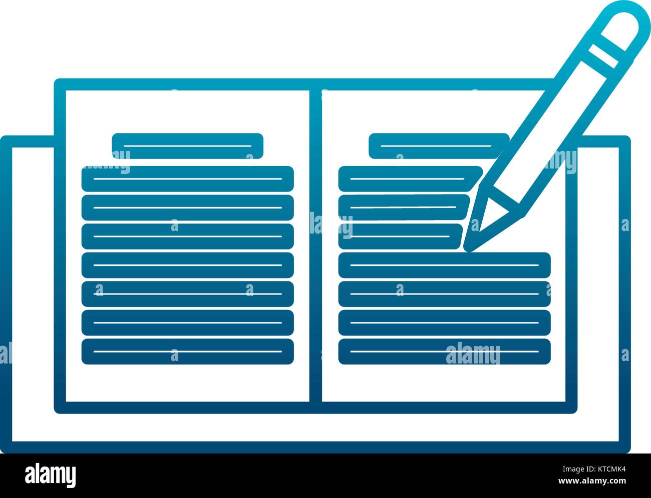 Open notebook lines Stock Vector Images - Alamy