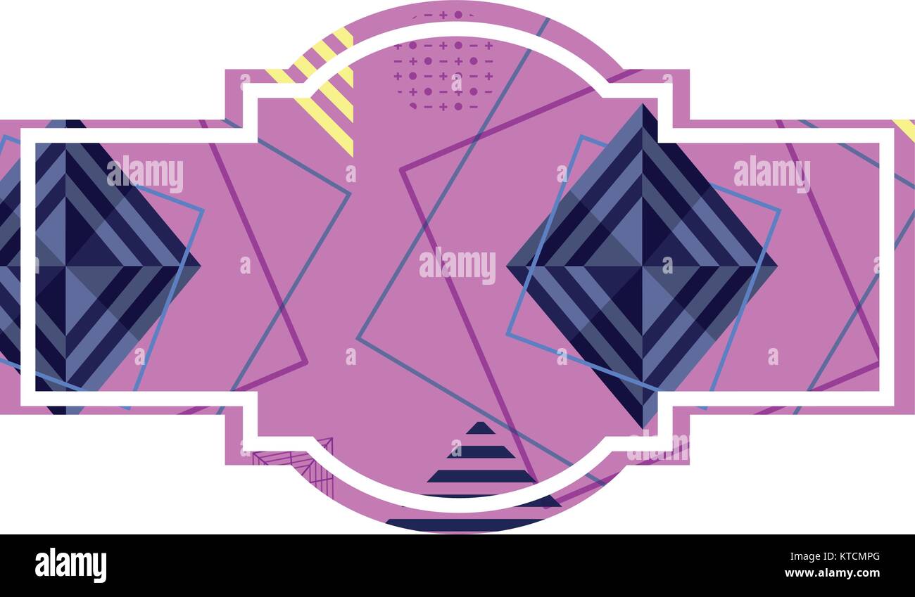 Memphis style frame Stock Vector Image & Art - Alamy
