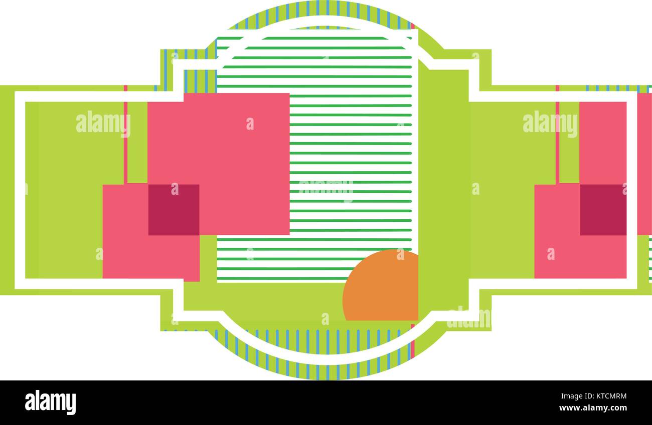 Memphis style frame Stock Vector Image & Art - Alamy