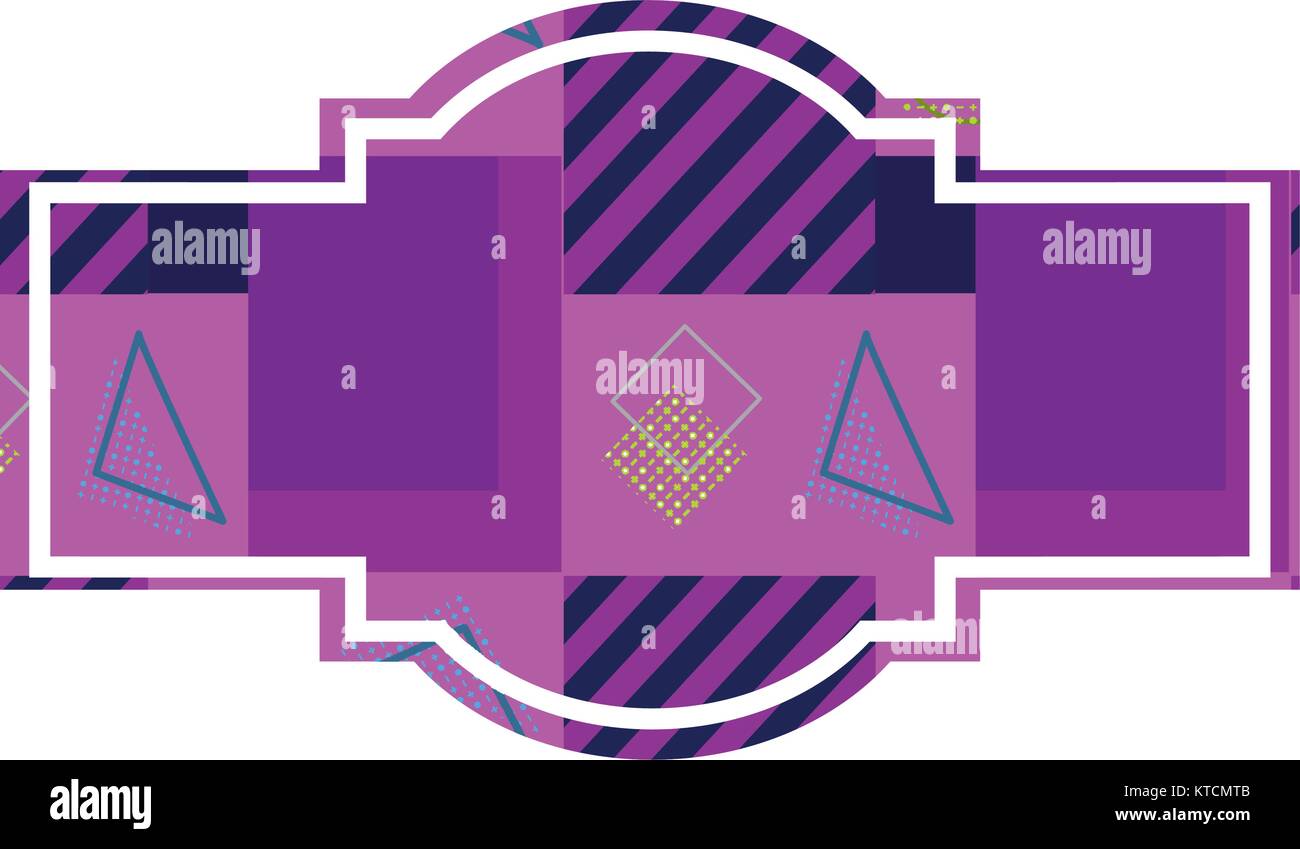 Memphis style frame Stock Vector Image & Art - Alamy