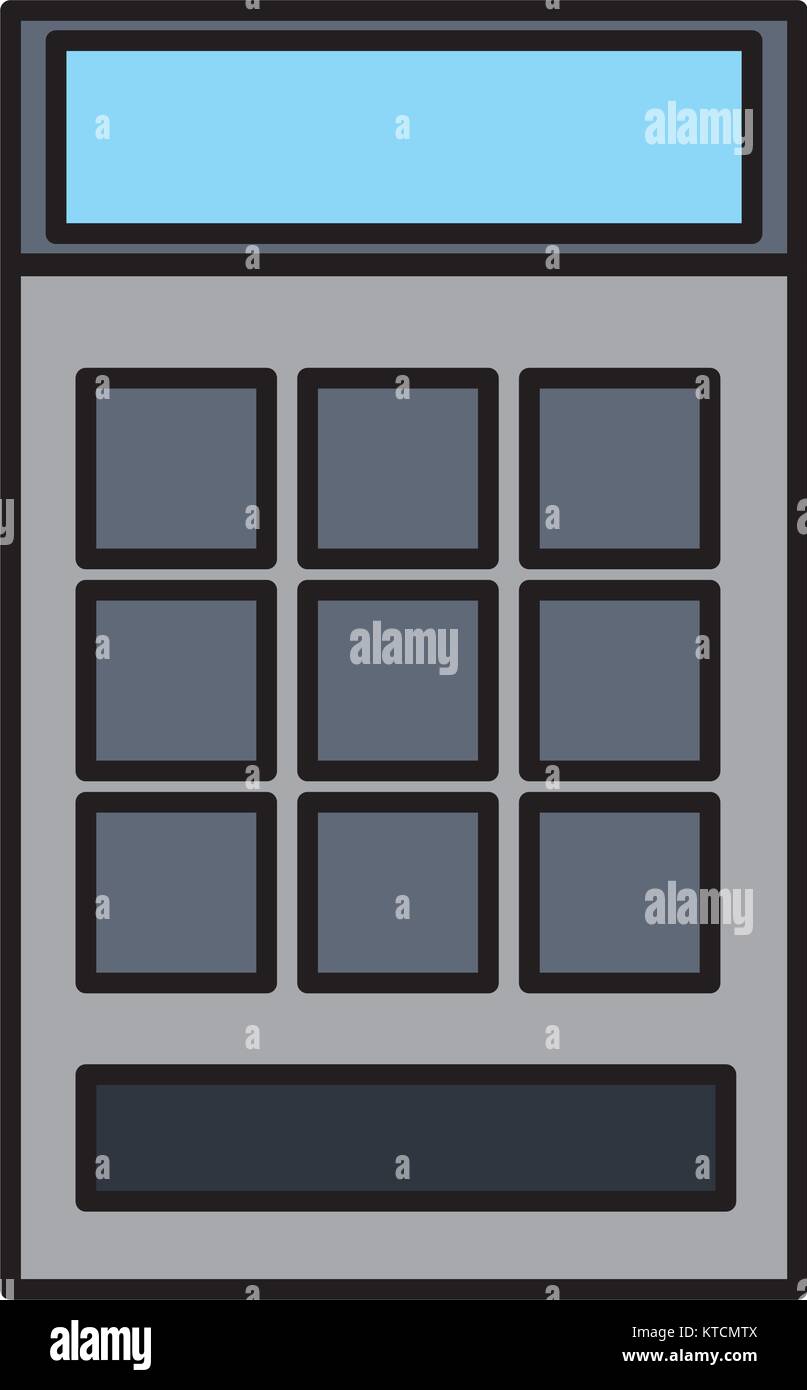 Calculator math device Stock Vector Image & Art - Alamy