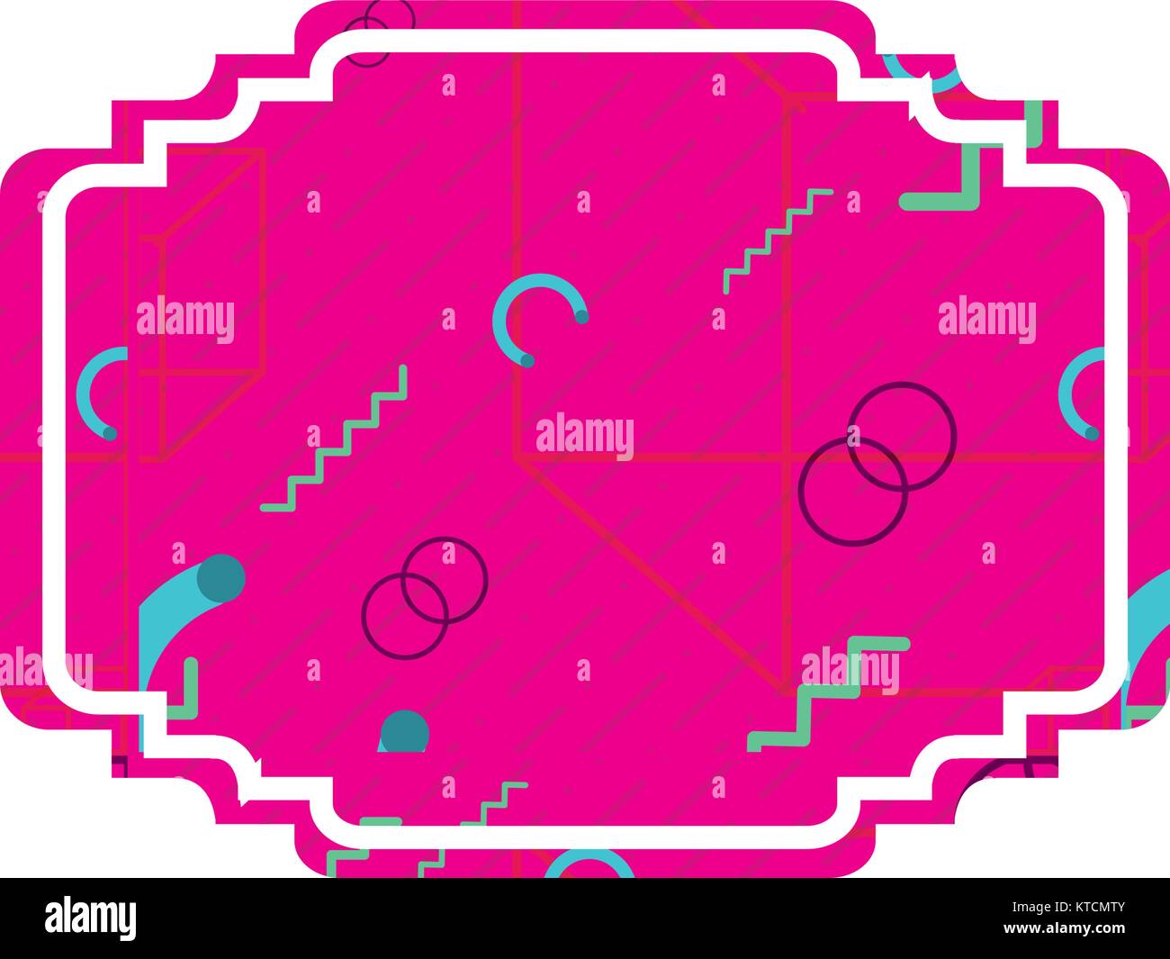 Memphis style frame Stock Vector Image & Art - Alamy