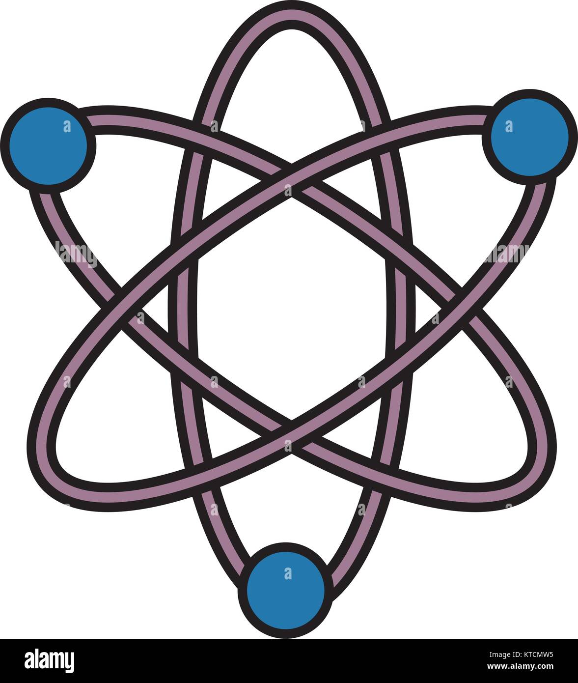 Atom science symbol Stock Vector Image & Art - Alamy