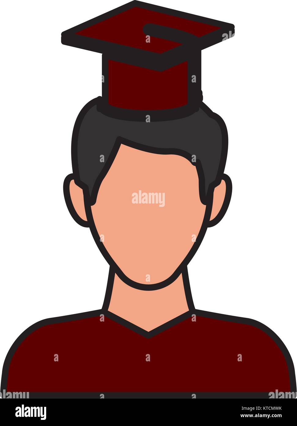 Student with hat avatar Stock Vector Image & Art - Alamy