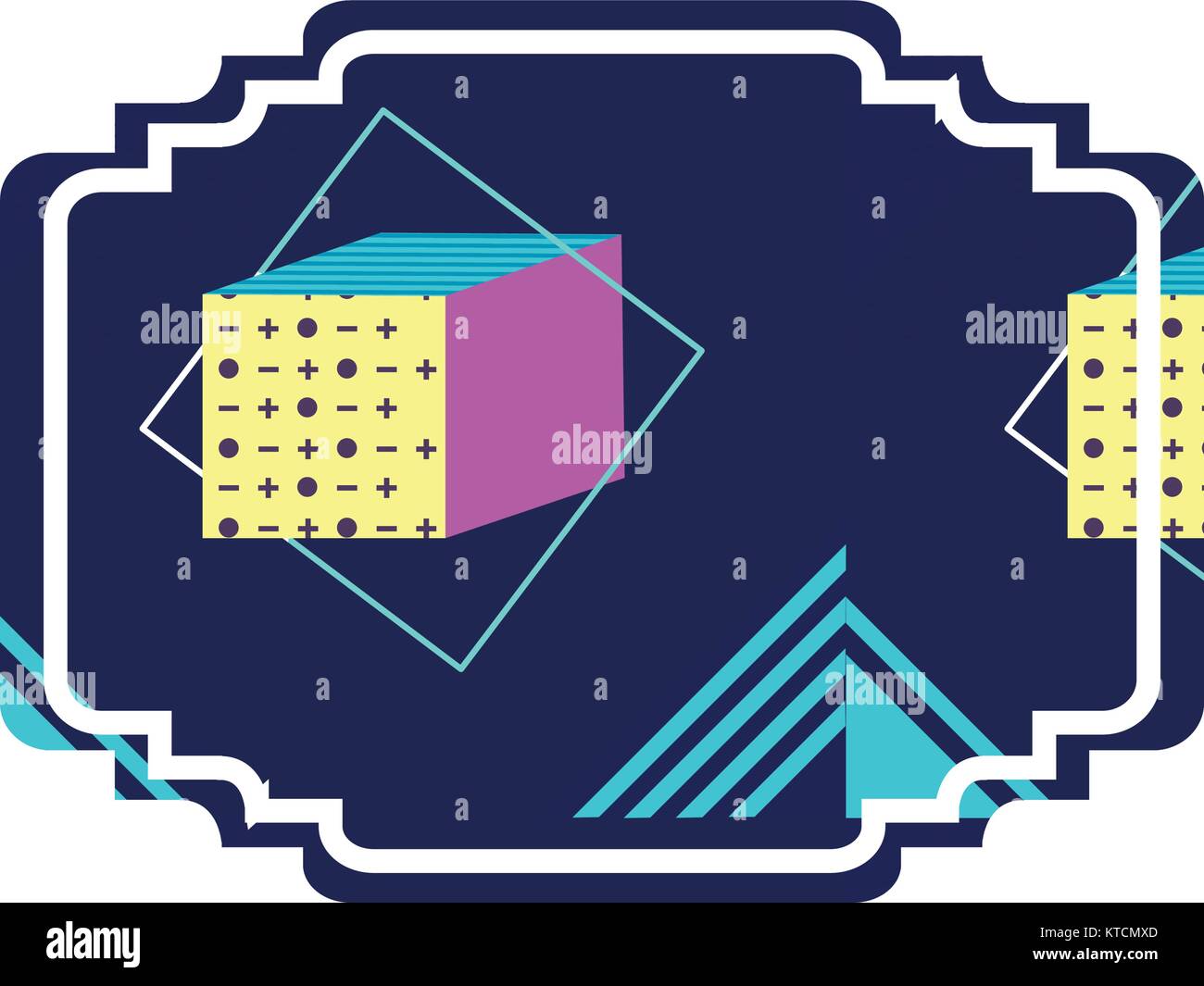 Memphis style frame Stock Vector Image & Art - Alamy