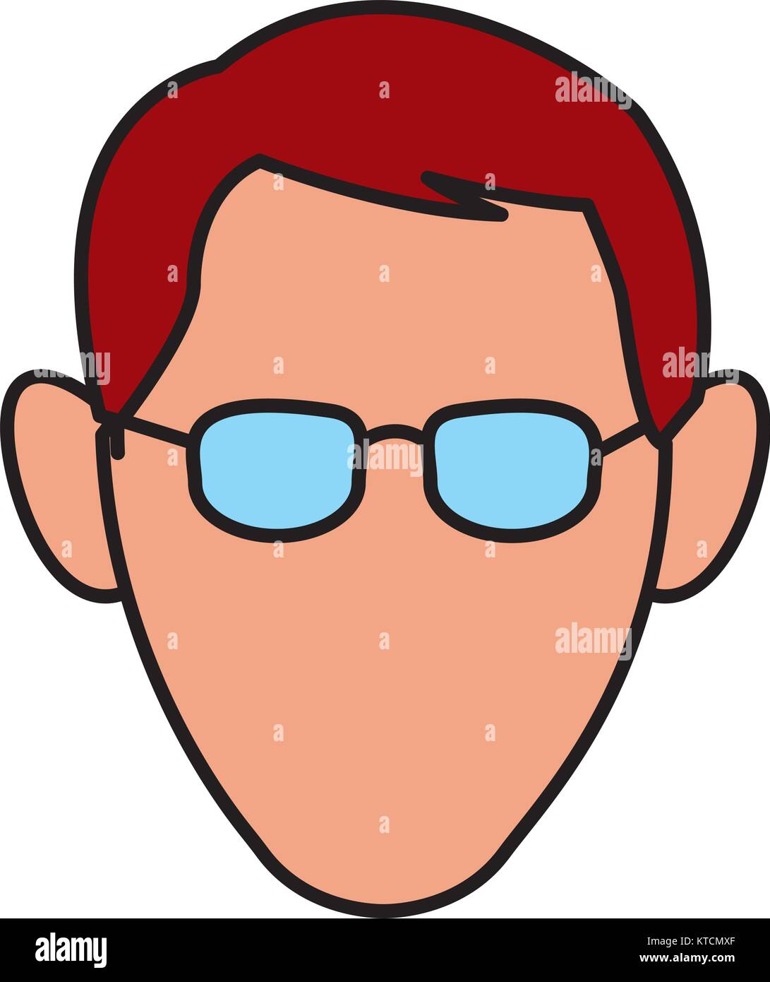 Man with glasses avatar Stock Vector Image & Art - Alamy