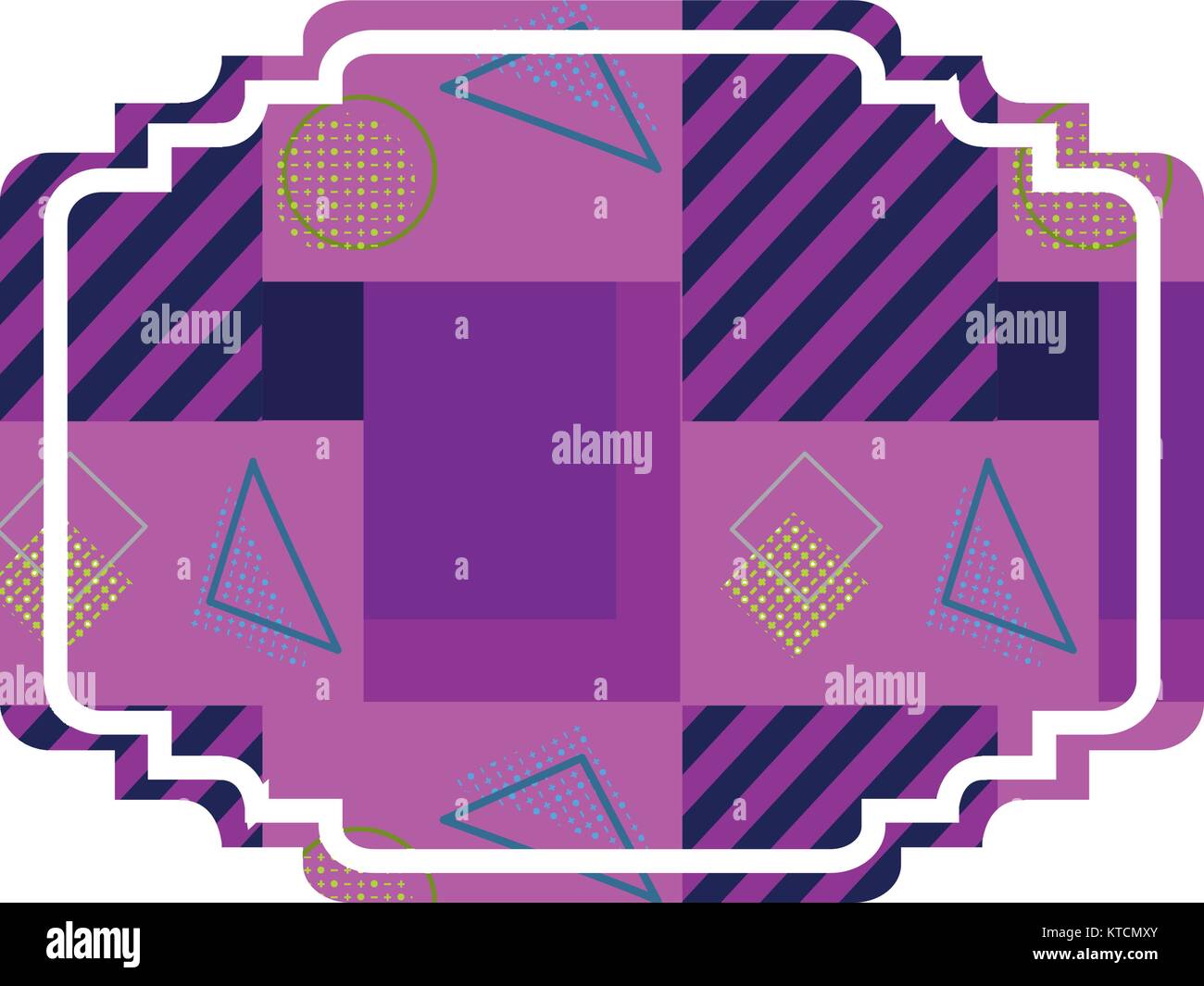 Memphis style frame Stock Vector Image & Art - Alamy