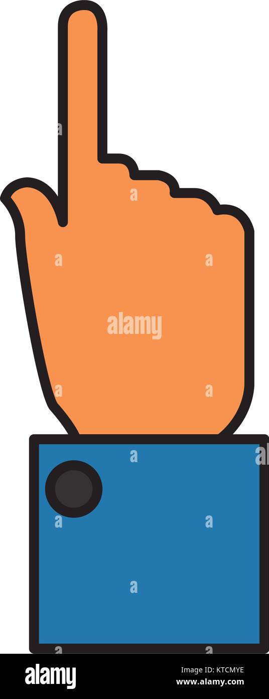 Hand with finger up Stock Vector Image & Art - Alamy