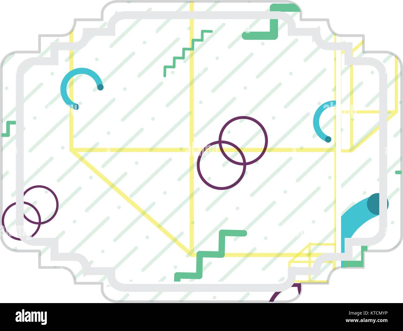 Memphis style frame Stock Vector Image & Art - Alamy