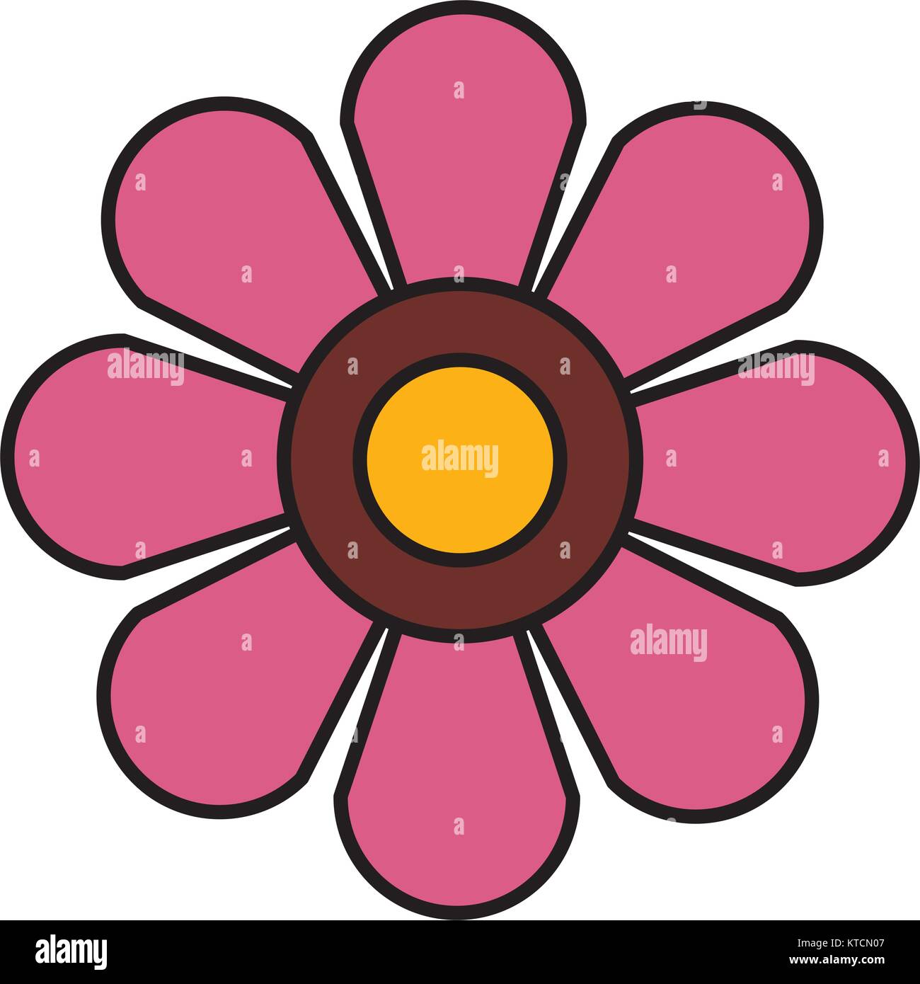 Flower isolated symbol Stock Vector Image & Art - Alamy