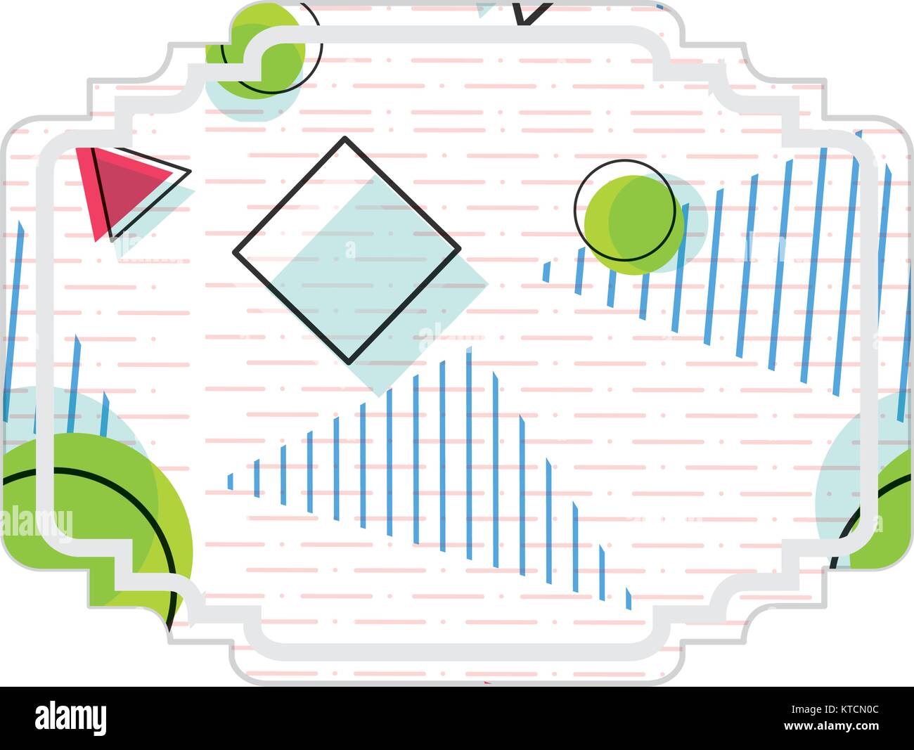 Memphis style frame Stock Vector Image & Art - Alamy