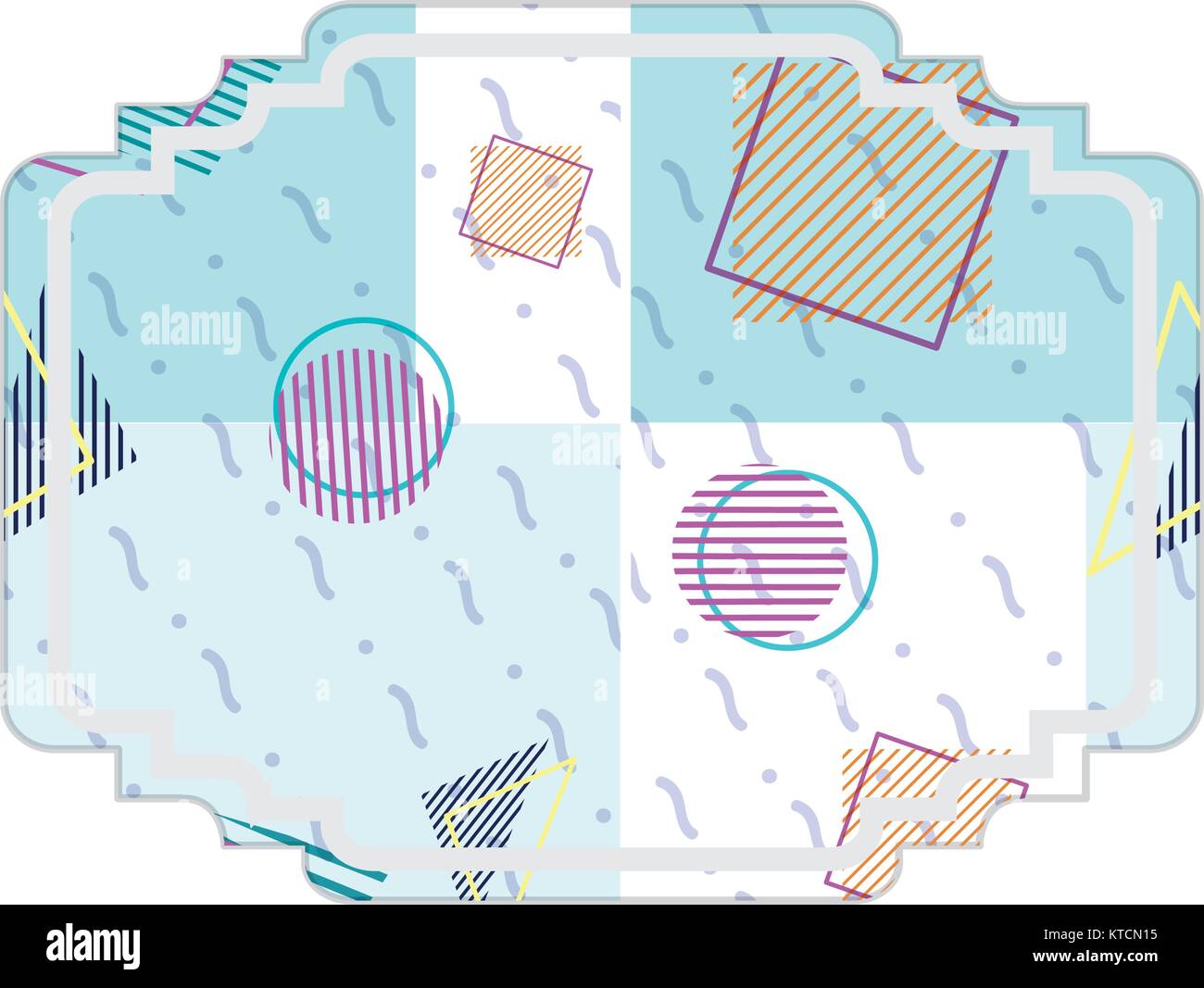 Memphis style frame Stock Vector Image & Art - Alamy