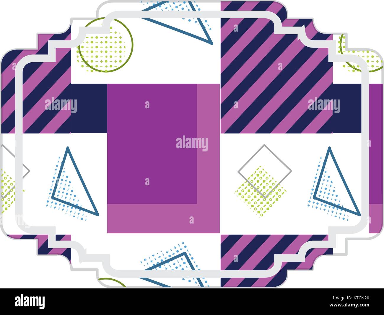 Memphis style frame Stock Vector Image & Art - Alamy