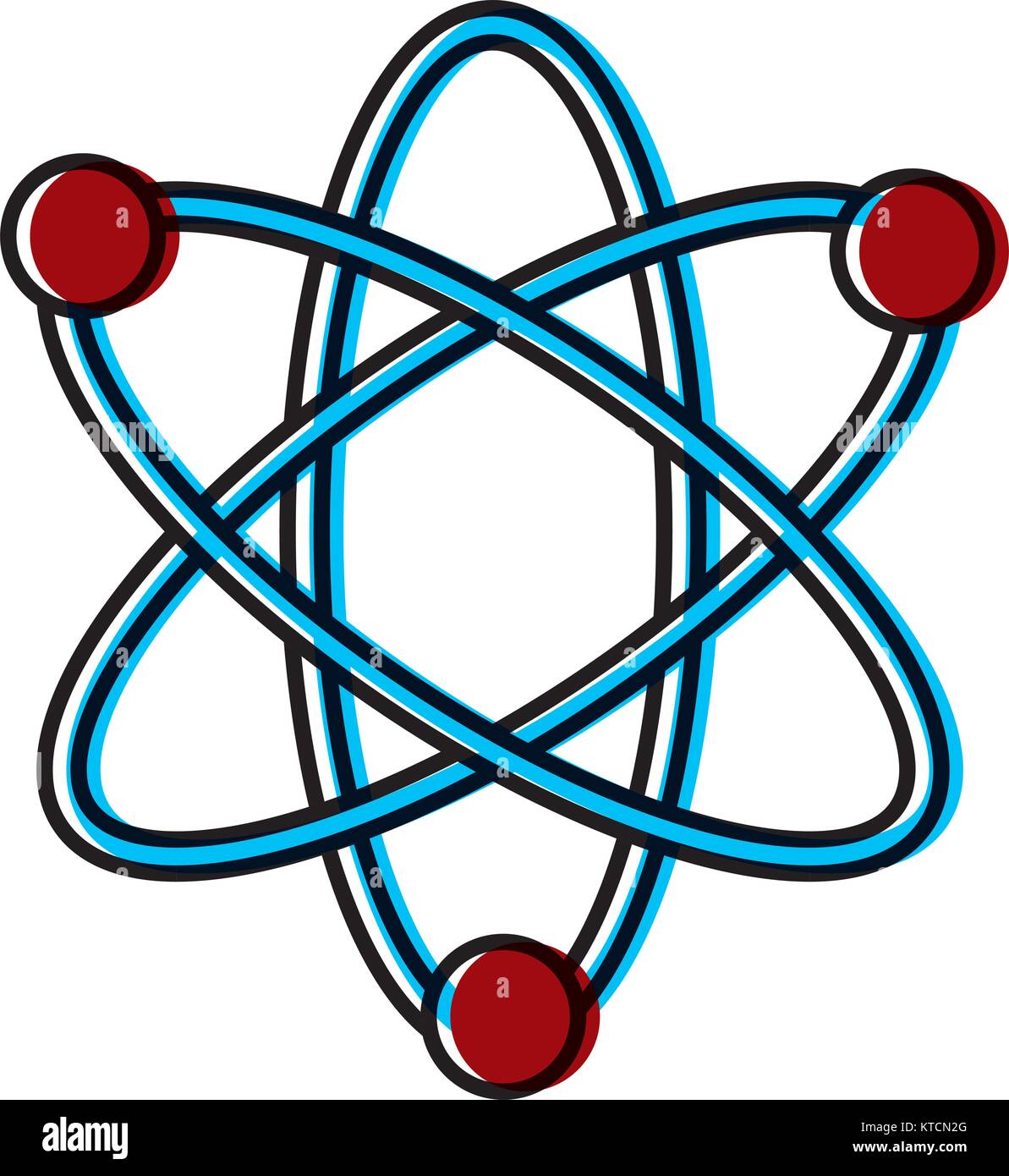 Atom science symbol Stock Vector Image & Art - Alamy