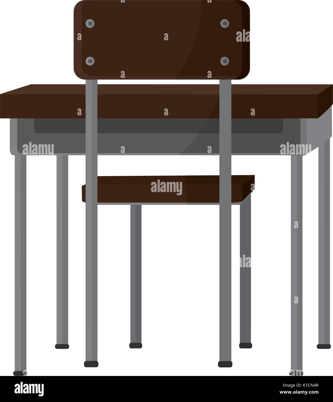 School chair and table design Stock Vector Image & Art - Alamy