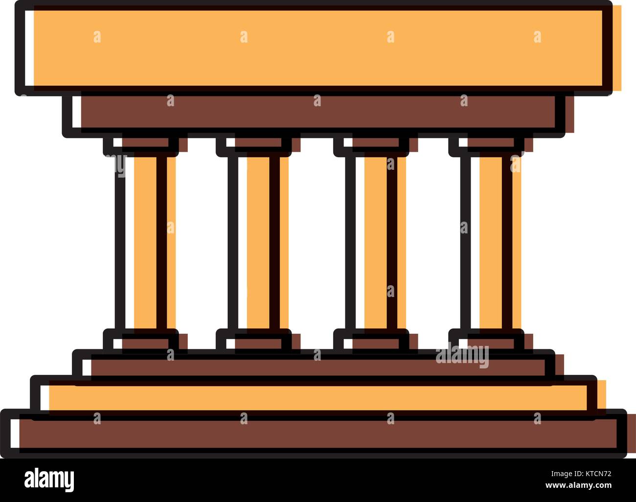Greek building symbol Stock Vector Image & Art - Alamy