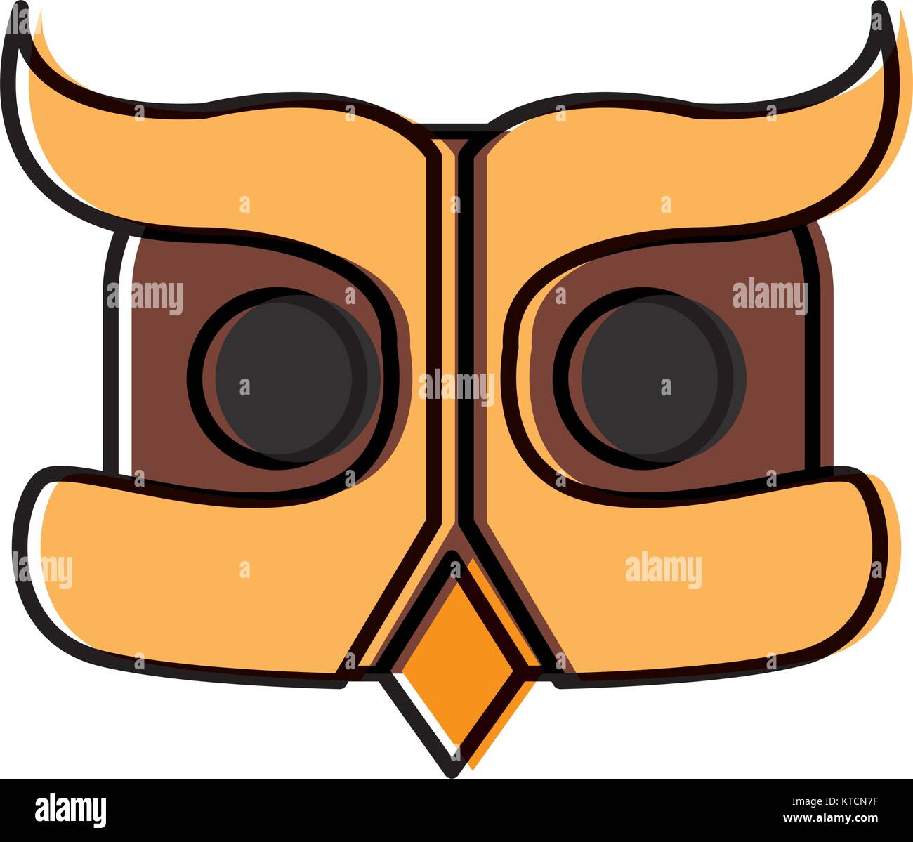 Owl bird symbol Stock Vector Image & Art - Alamy