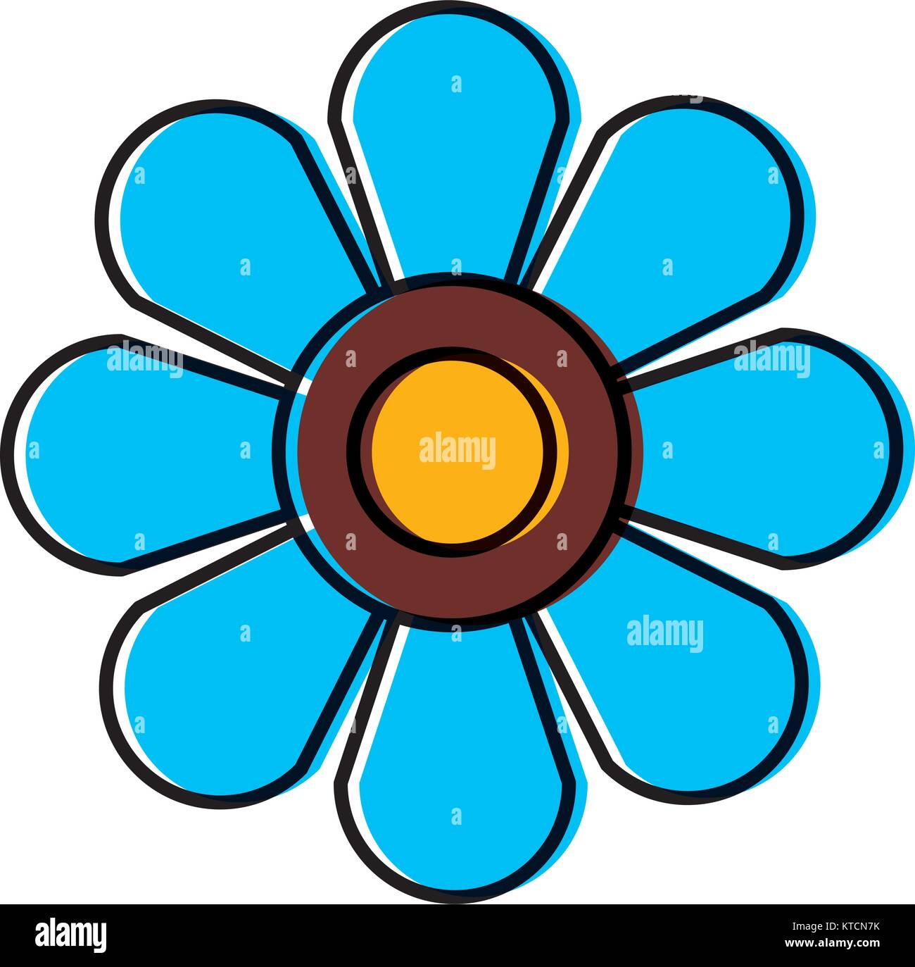 Flower isolated symbol Stock Vector Image & Art - Alamy