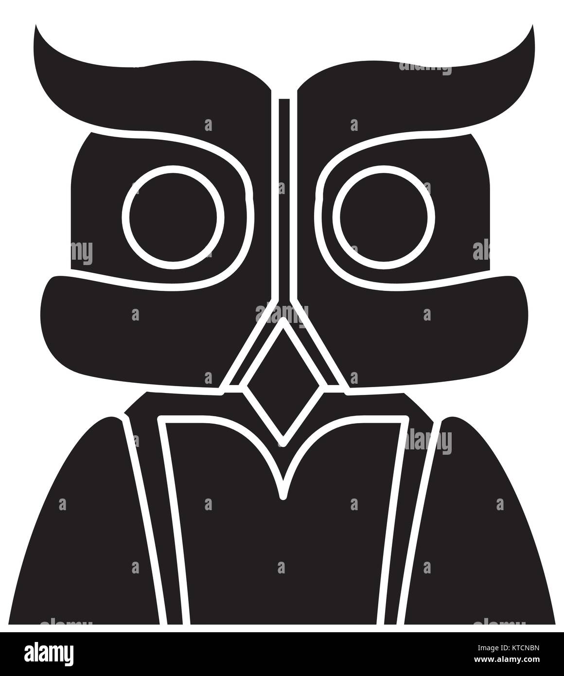 Owl bird symbol Stock Vector Image & Art - Alamy