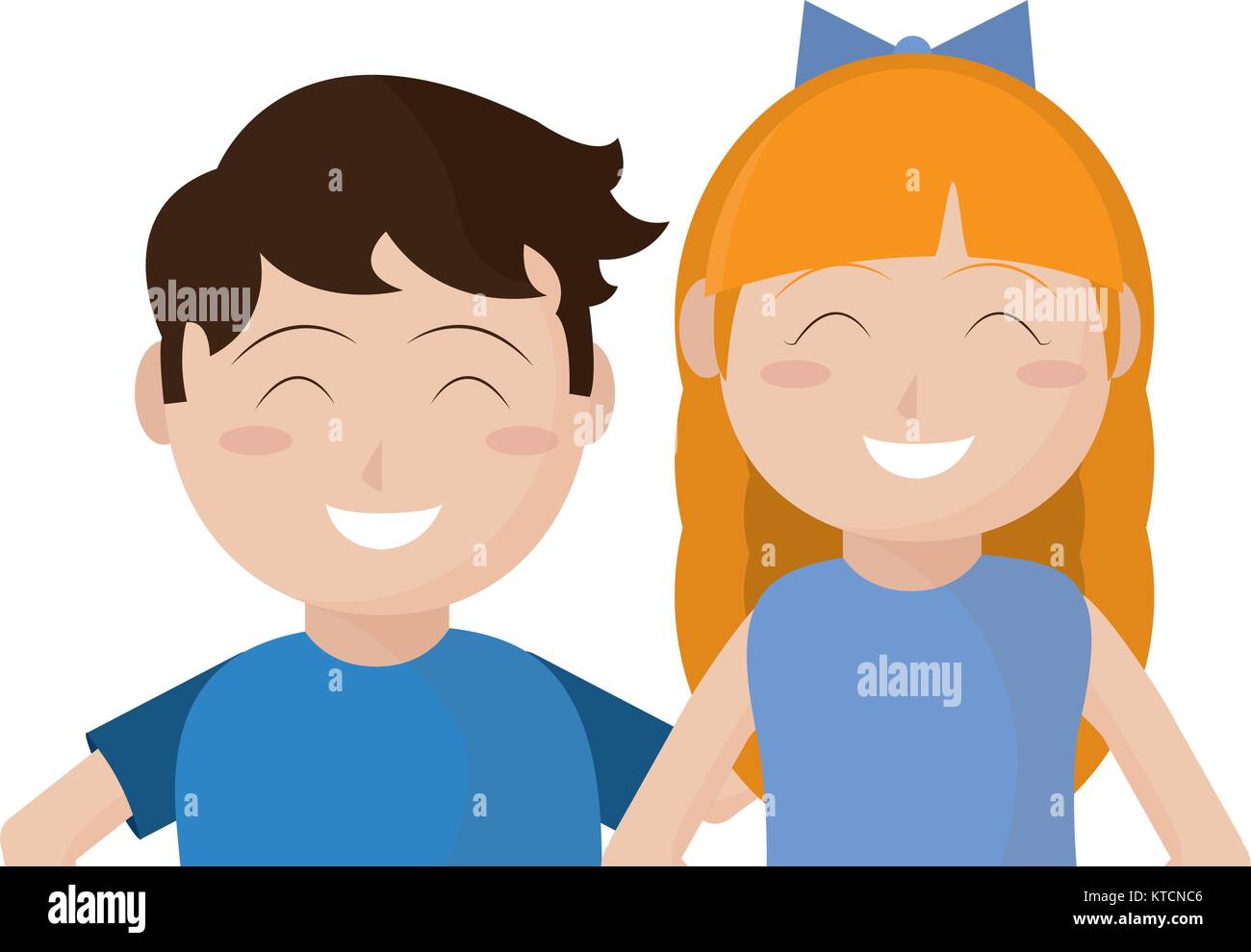 Boy and girl cartoon design Stock Vector Image & Art - Alamy