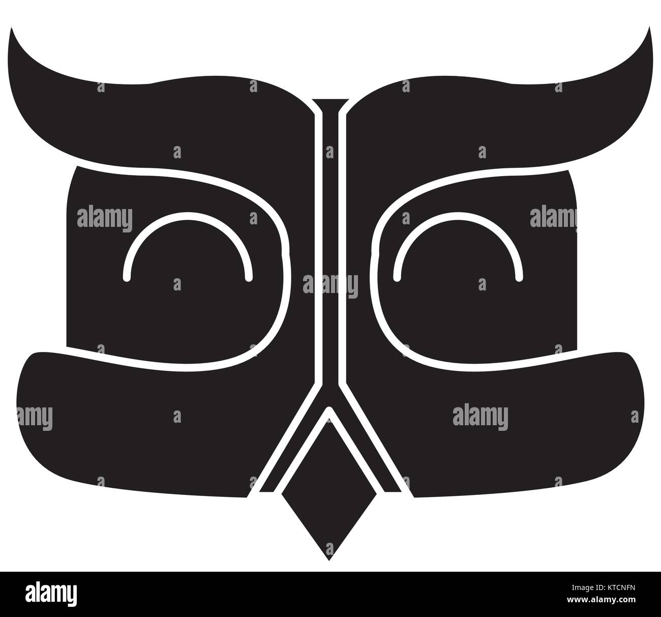 Owl bird symbol Stock Vector Image & Art - Alamy