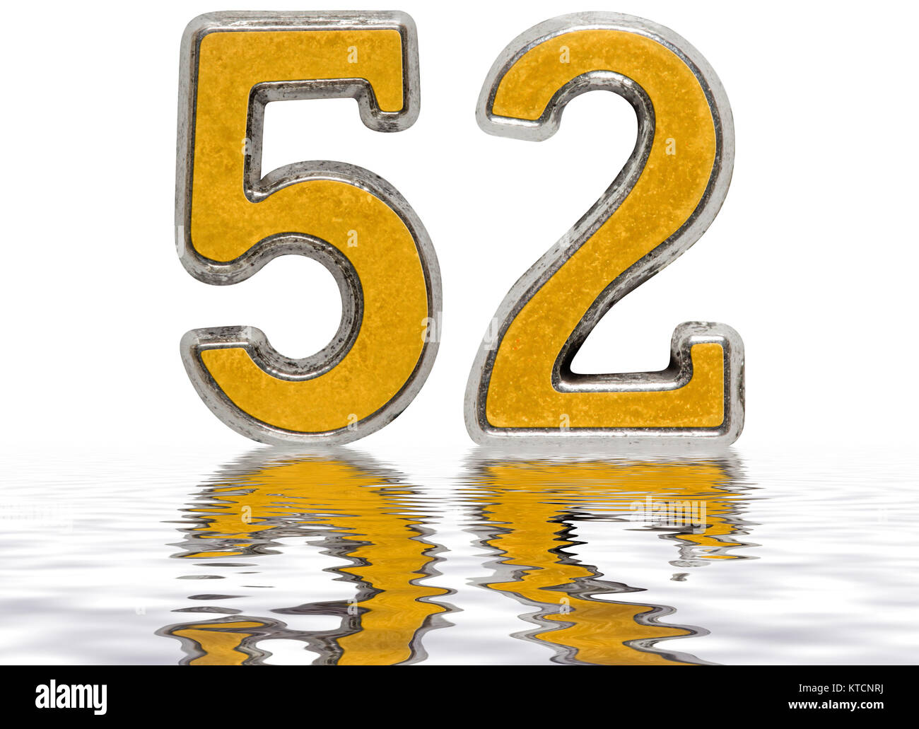 3d number 52 hi-res stock photography and images - Alamy