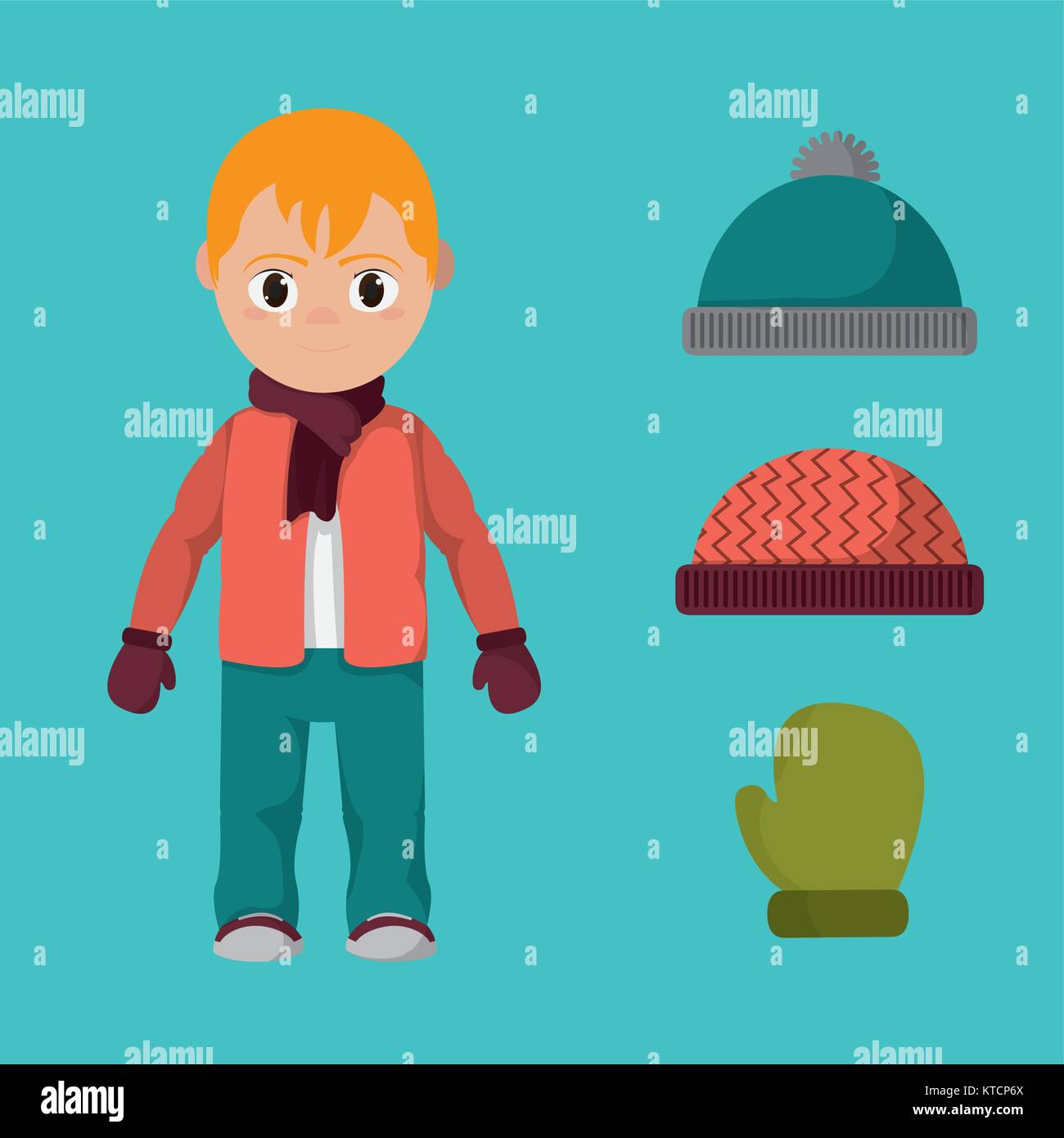 Cold Weather Clothing Clipart