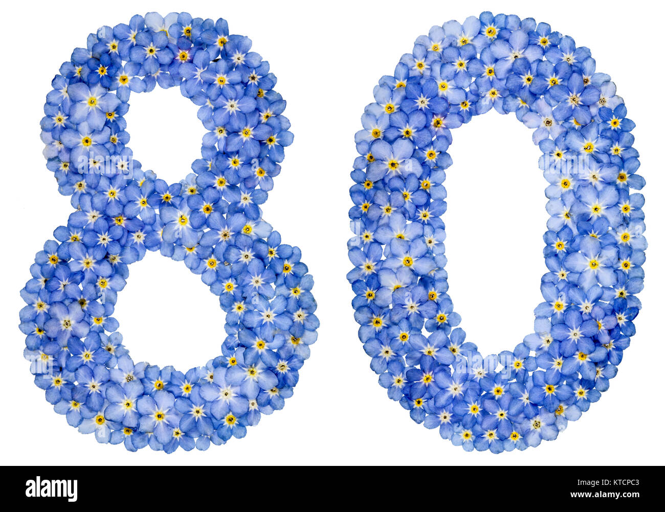 Number 80 flowers hi-res stock photography and images - Alamy