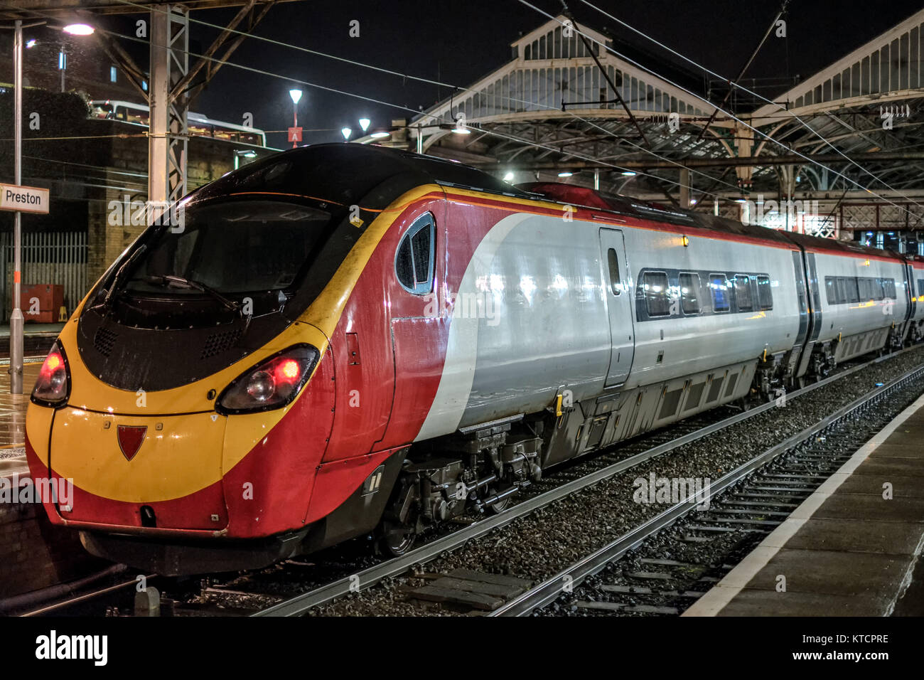 Early morning train to London Stock Photo - Alamy