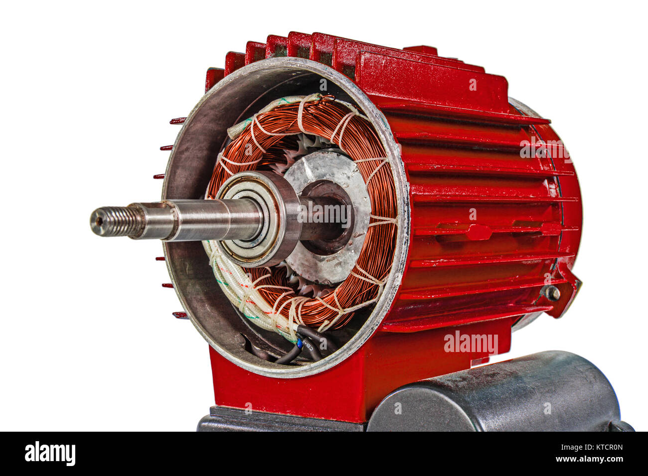 Electrical motor, isolated on white background Stock Photo - Alamy