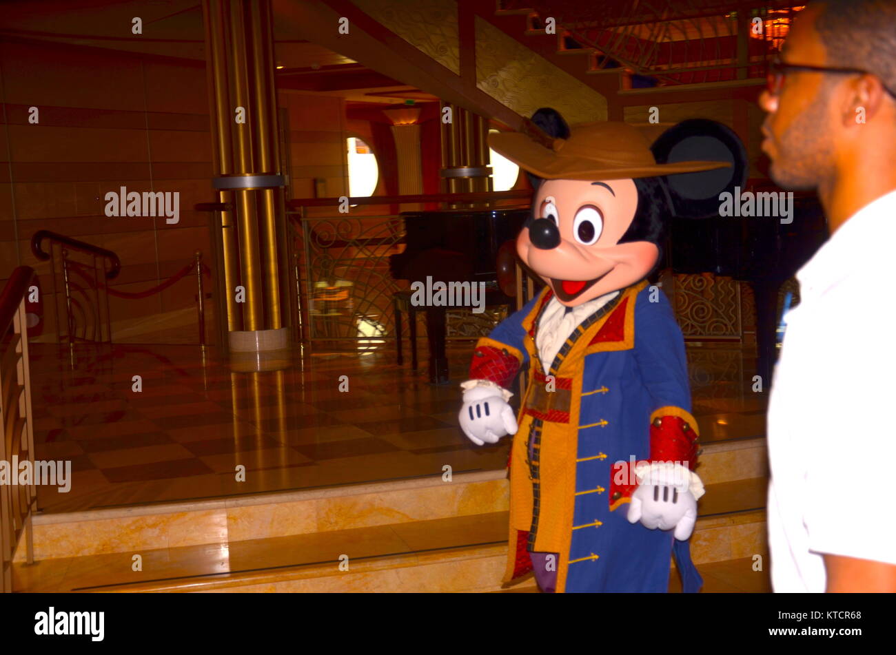 Mickey Mouse Character on the Disney Dream cruise ship Stock Photo - Alamy