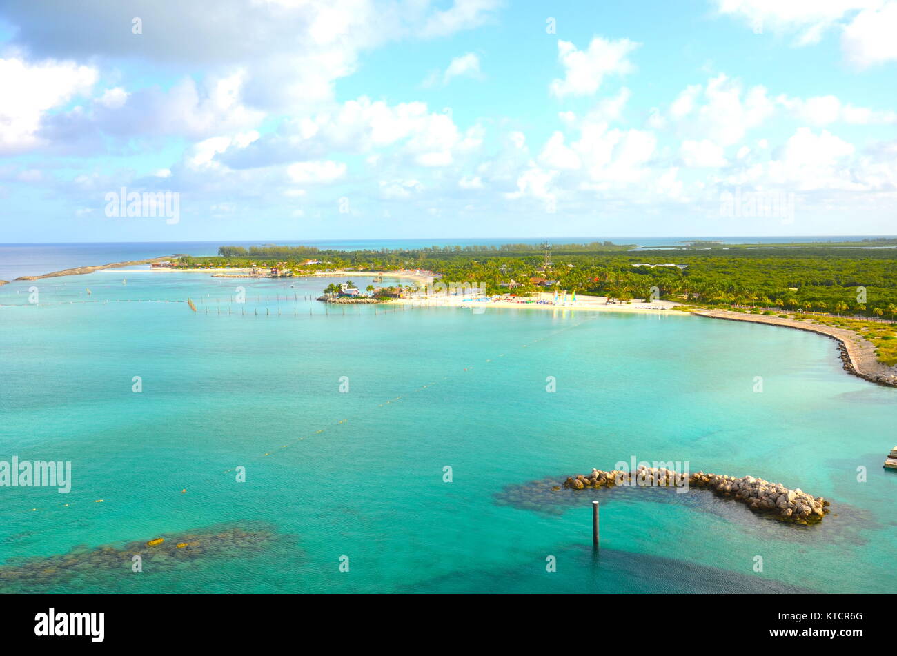 Disney's private island Castaway Cay in the Bahamas Stock Photo - Alamy
