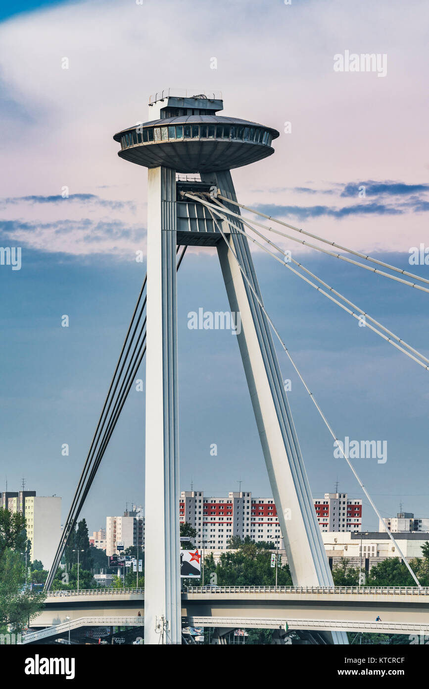 The bridge of the Slovak national uprising, SNP bridge, is a bridge ...