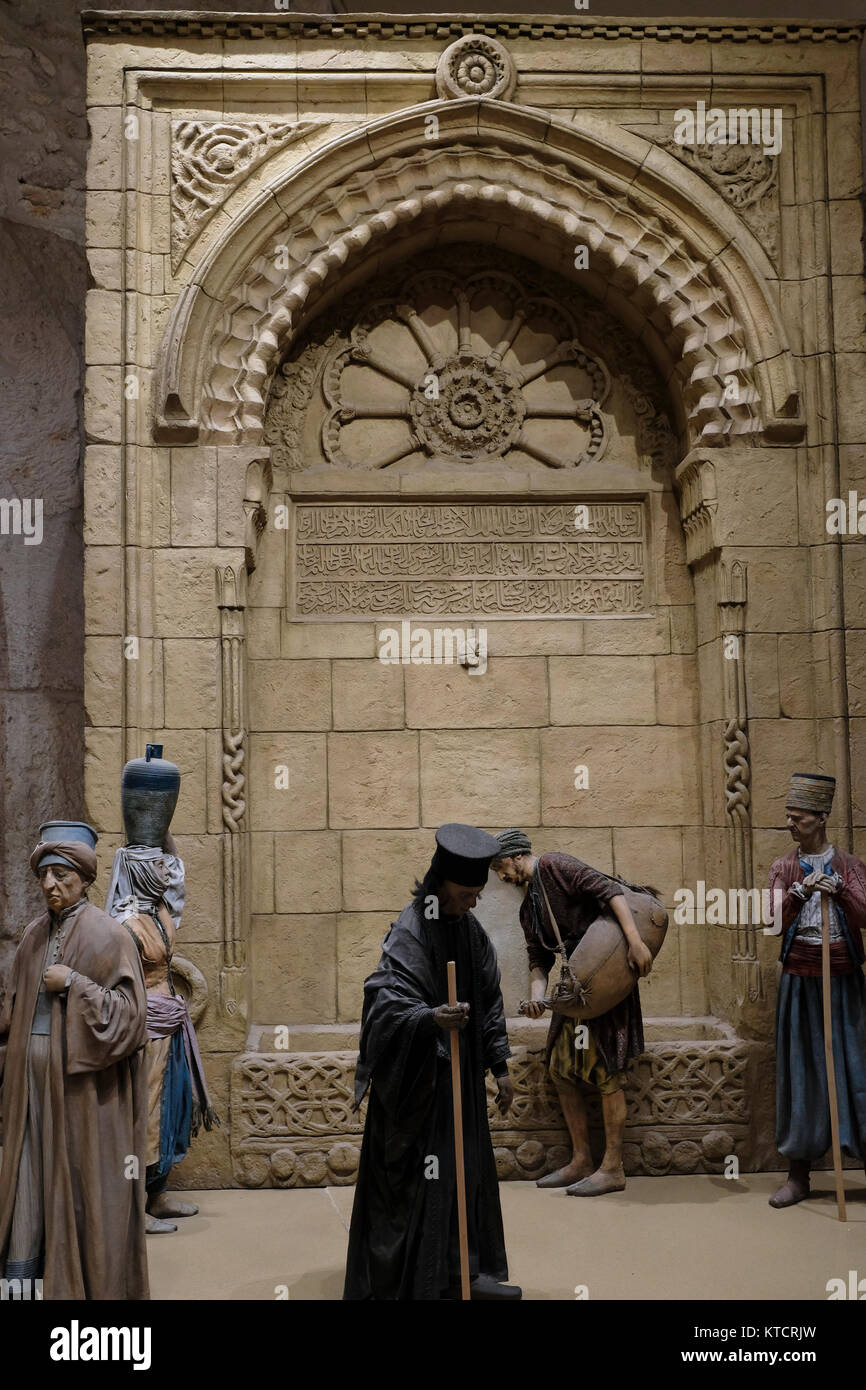 Puppets depicting typical figures in Jerusalem at the end of Ottoman ...