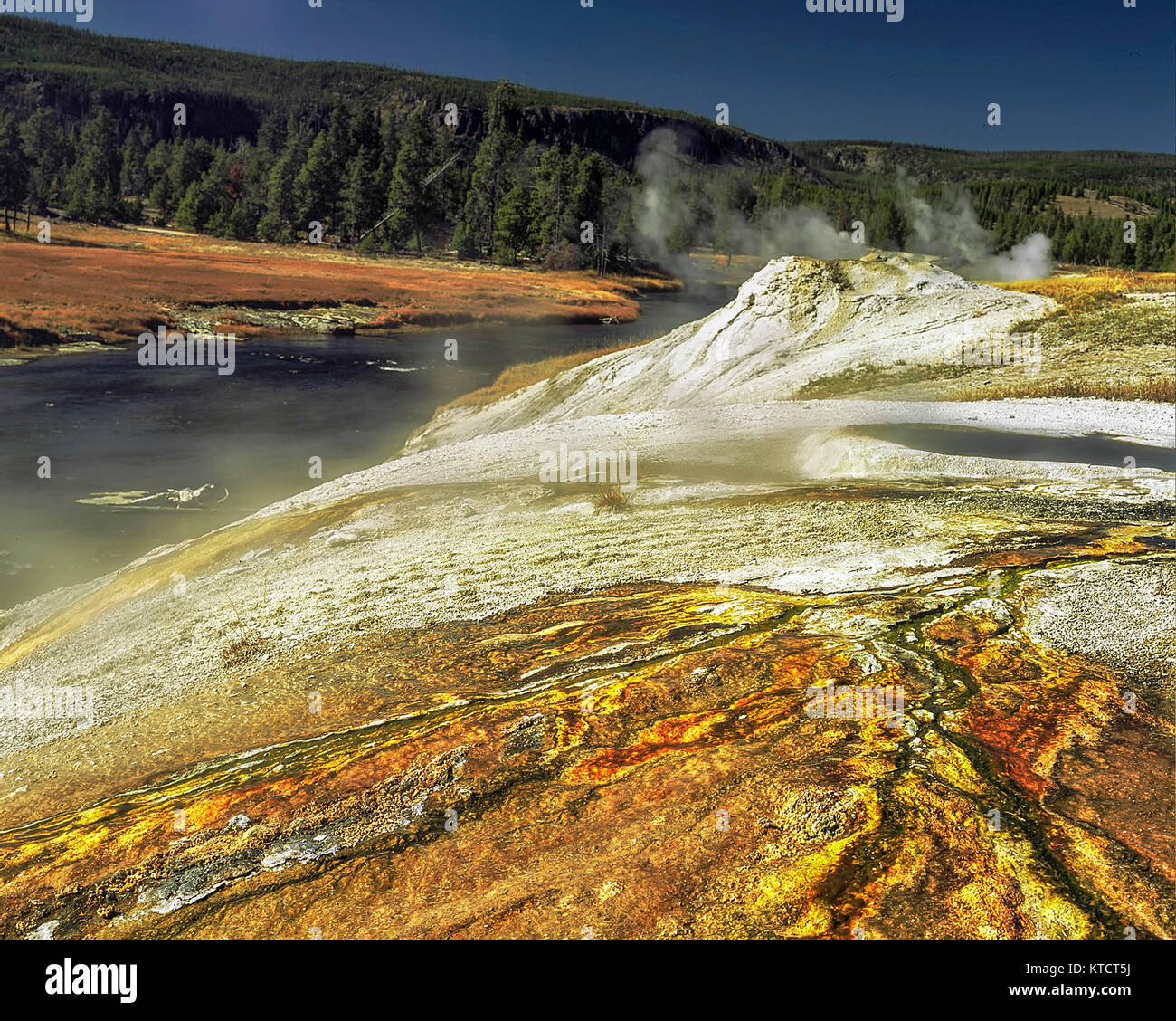 Yellowstone geothermal areas hi-res stock photography and images - Alamy