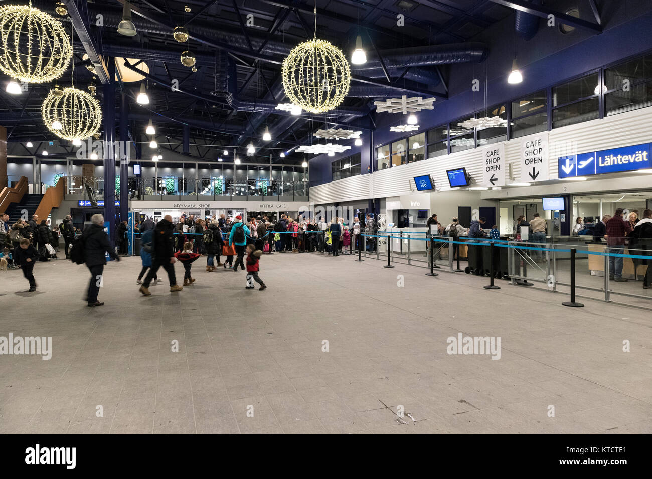 Arrivals Hall at Kittila Airport, Levintie, Kittilä, Lapland, Finland ...