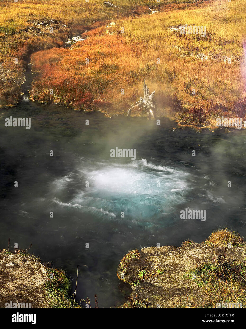 Geothermal features in Yellowstone National Park, Wyoming, United ...