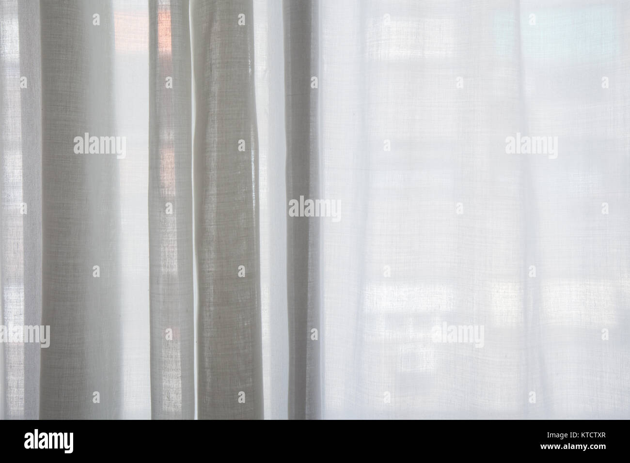White curtain of the lounge window texture background Stock Photo - Alamy