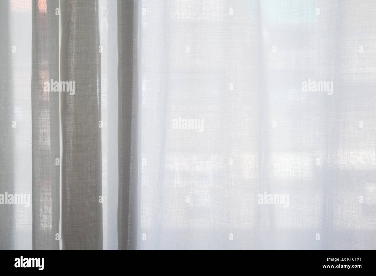 White curtain of the lounge window texture background Stock Photo - Alamy