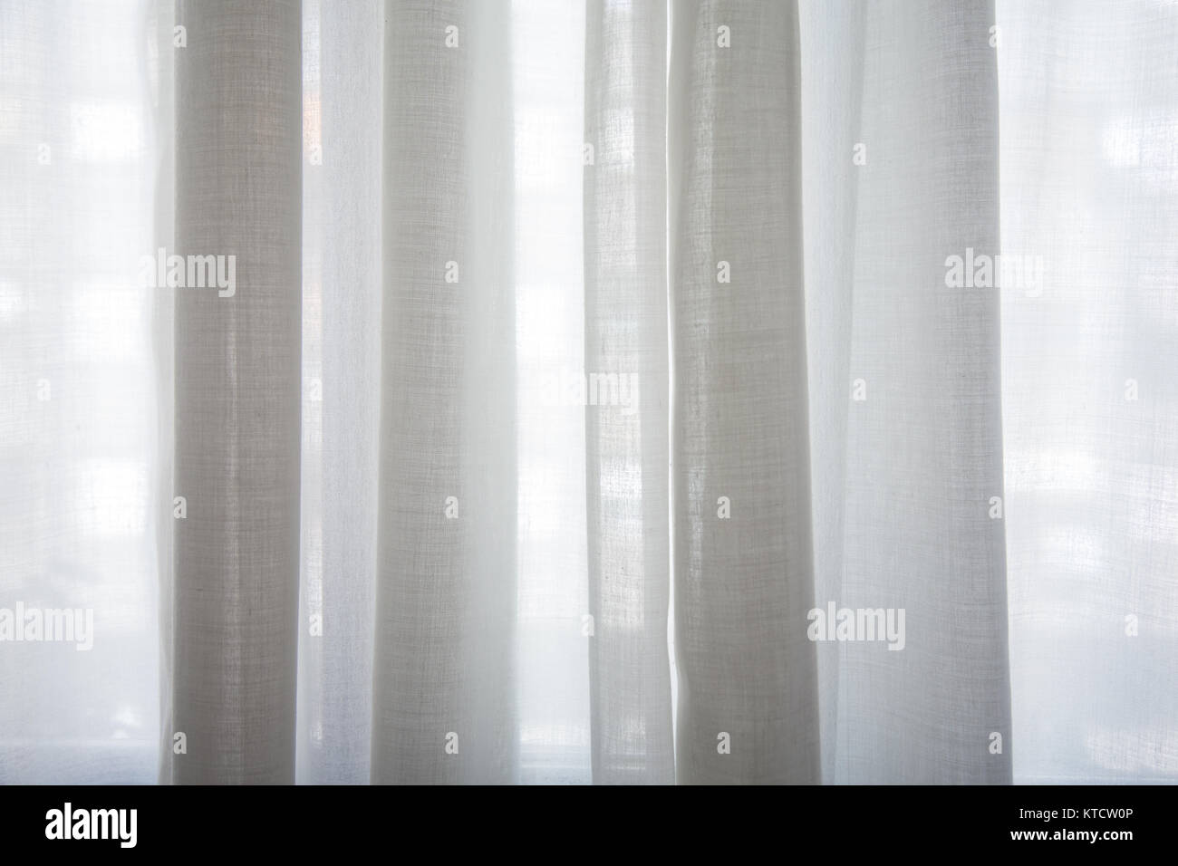 White curtain of the lounge window texture background Stock Photo - Alamy