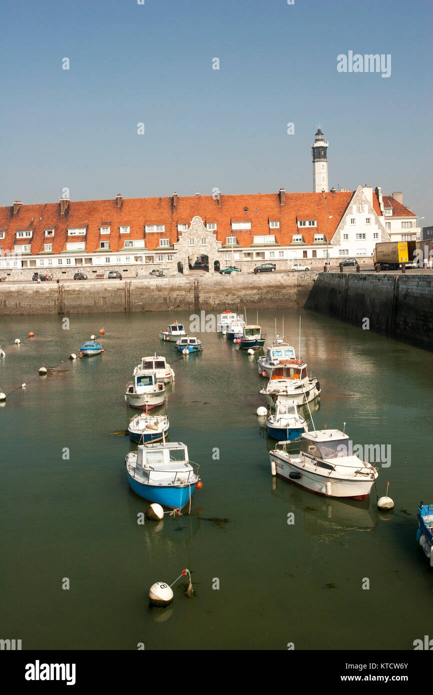 Boats and moorings in calais harbour, france, europe Stock Photo - Alamy