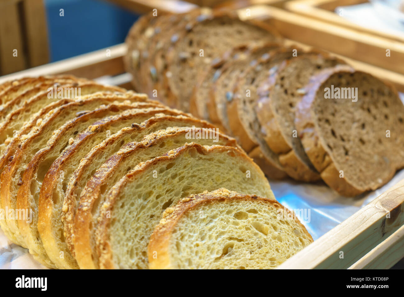 Bread Arrange in the basket Stock Photo - Alamy