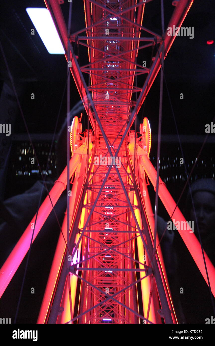 neon Ferris wheel Stock Photo - Alamy