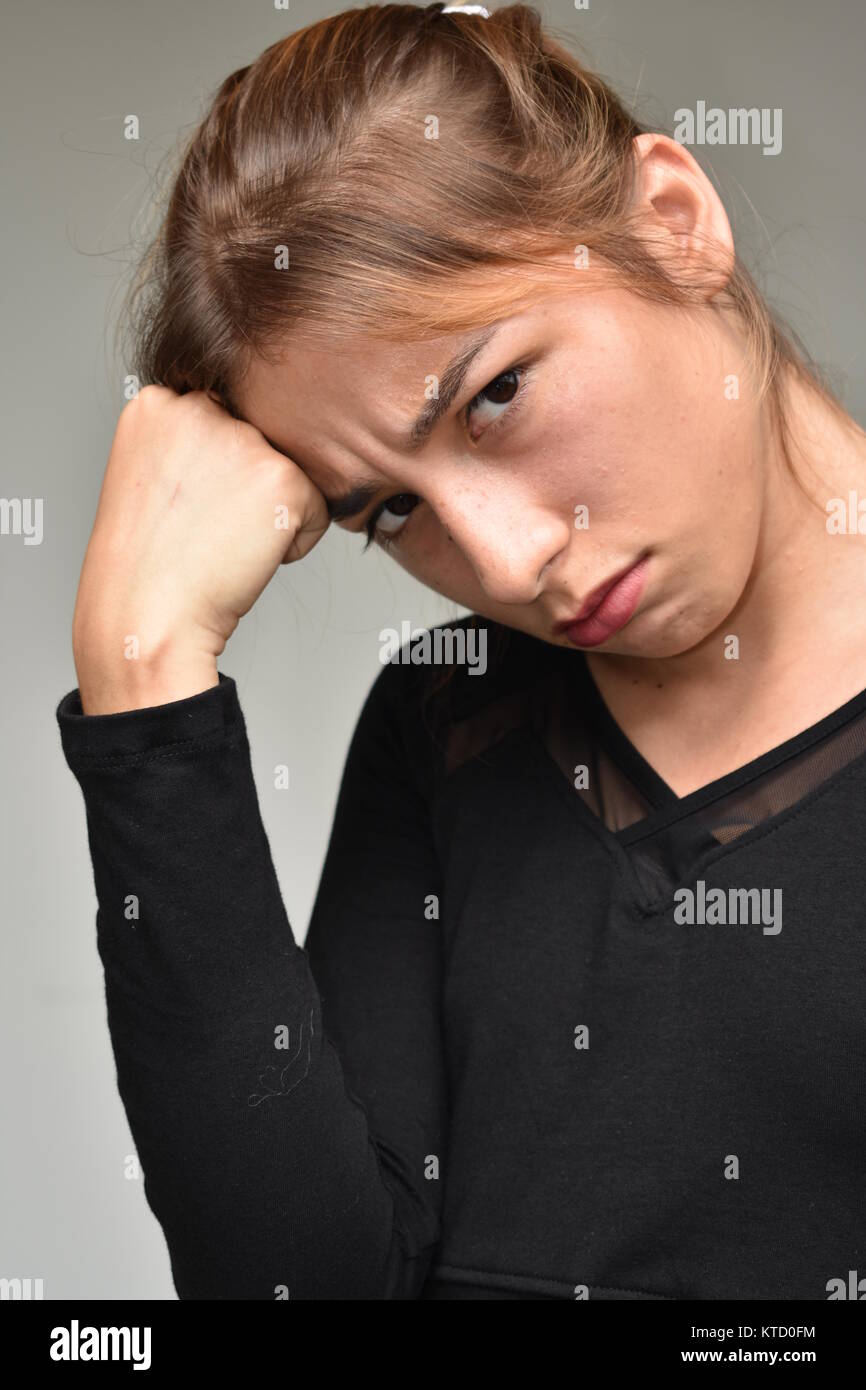 Female And Worry Stock Photo - Alamy