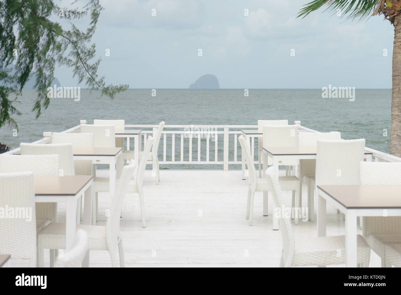 Coconut tree by sea hi-res stock photography and images - Alamy