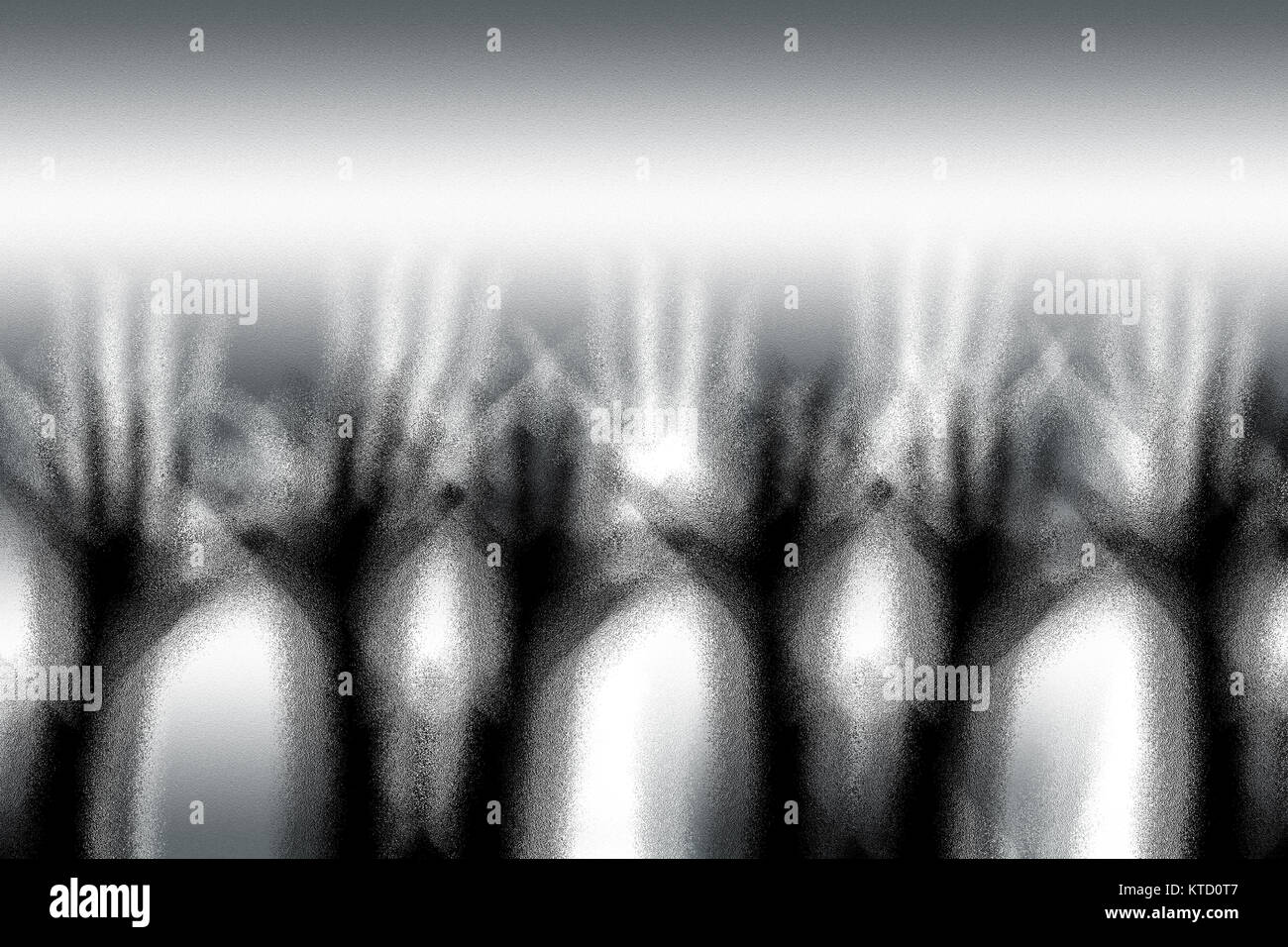 human hands seen through vintage frost glass Stock Photo - Alamy