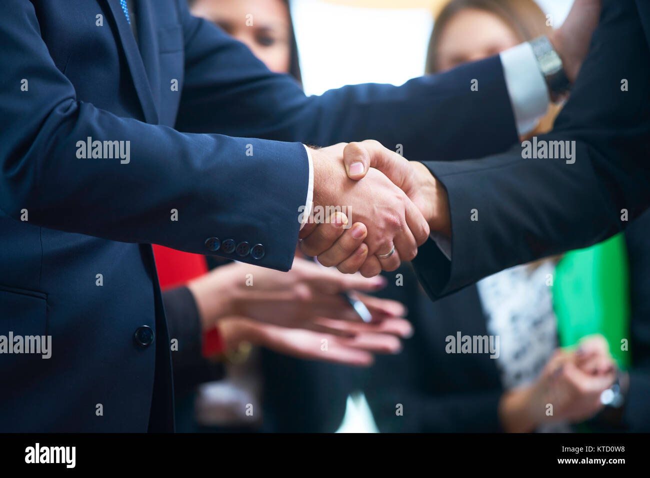 Business handshake in office Stock Photo - Alamy