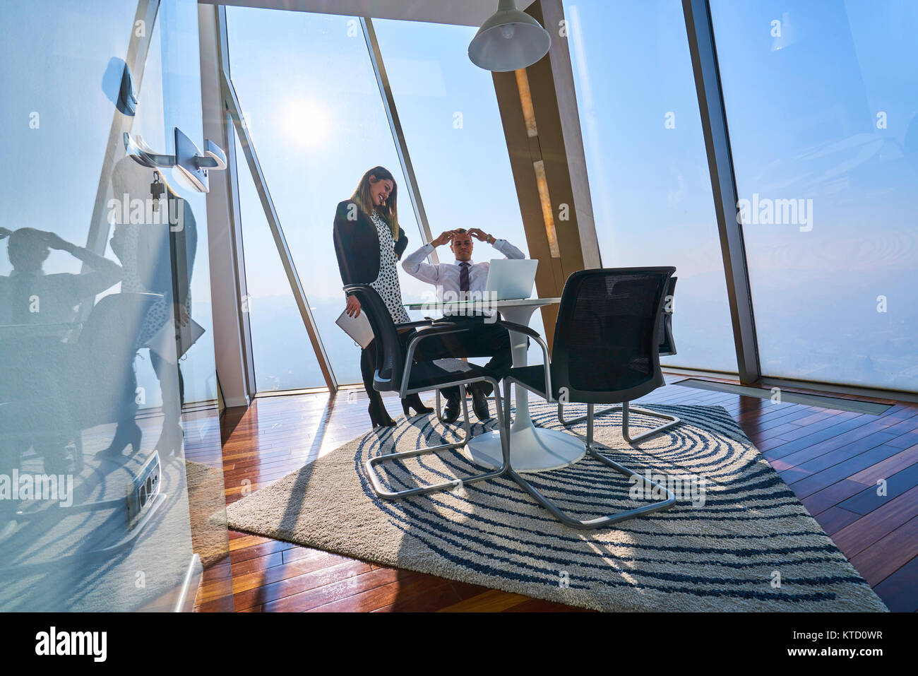 Business people in modern office Stock Photo - Alamy
