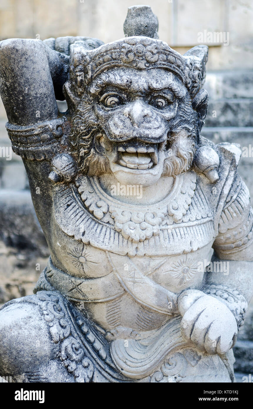traditional ancient balinese hindu statues in bali temple indonesia ...